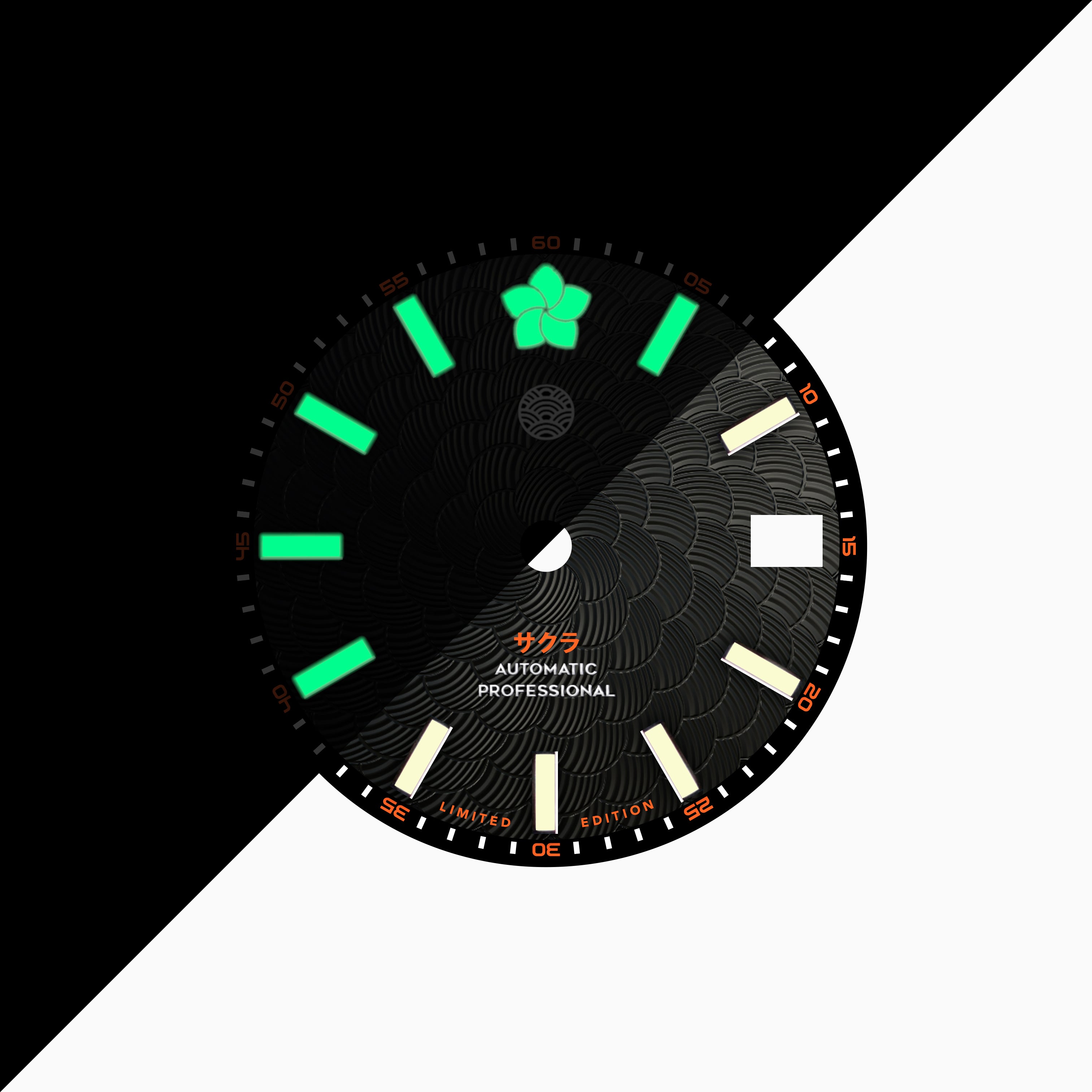 KOMO | Limited Edition Black Sakura Dial